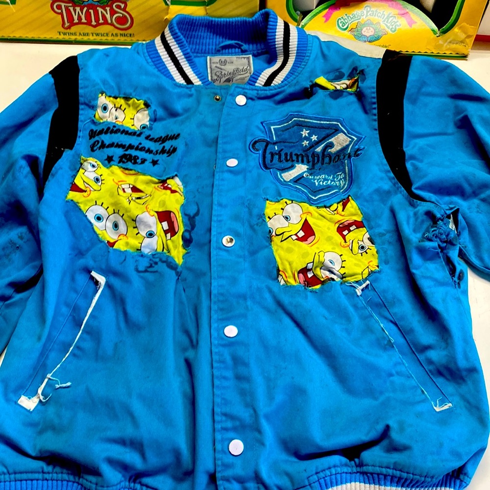Vintage 1983 Spongebob Jacket Has Some Stains & 1 Tea… - Gem